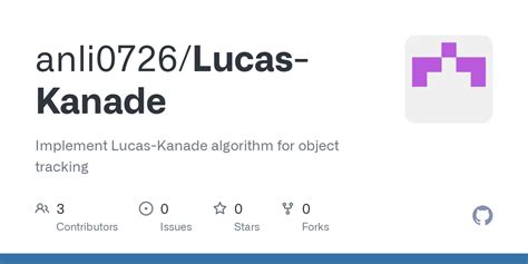 Github Anli0726lucas Kanade Implement Lucas Kanade Algorithm For
