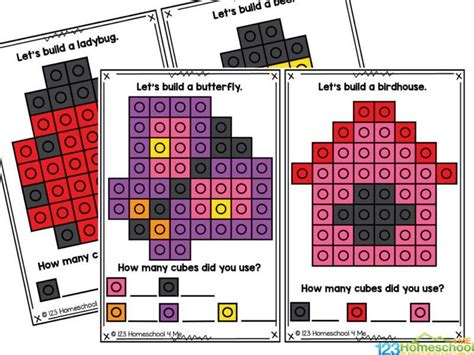 Spring Math Activity With Snap Cube Pattern Cards Artofit