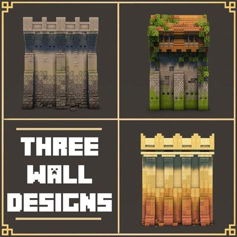 Seefro On Instagram Three Medieval Wall Designs 🏰 Comment Download