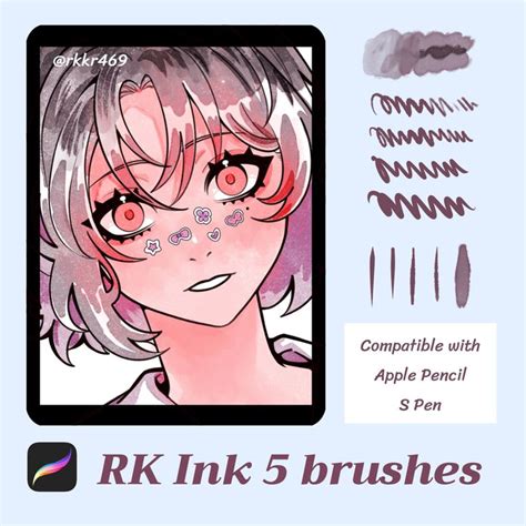 Procreate Brushes Brush Set Illustration Ink Brush Photoshop Brushes Illustration