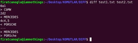Örneklerle Linuxta Diff Komutu Nasıl Kullanılır Linux Data Linux Sysadmin