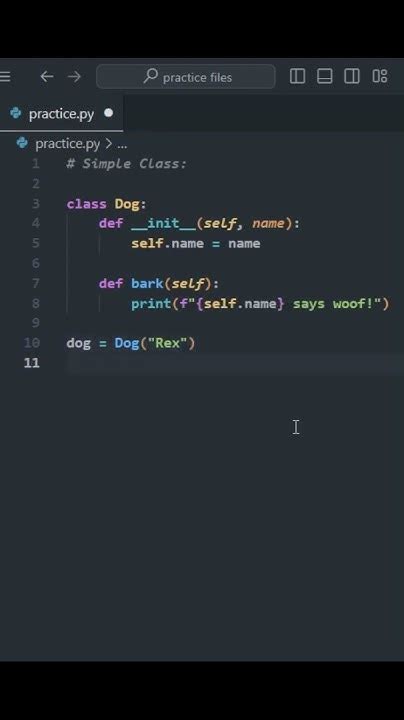 Simple Class Python Pythonprogrammingcodinglearnpython Pythonforbeginners Youtube