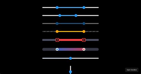 React Range Slider Input Examples CodeSandbox