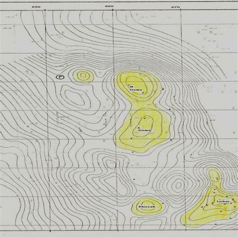 Structure Contour Map On Top Of Zubair Formation Eoc 1988 Download