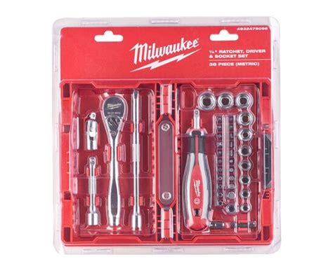 Купить набор ударных бит и головок с трещоткой milwaukee ¼″ ratchet ...