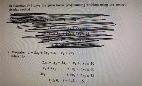 Solved In Exercises 5 9 Solve The Given Linear Programming Chegg