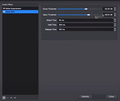 Noise Gate On Obs At Amy Kent Blog