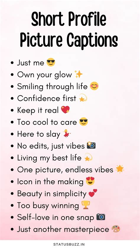 200 Profile Picture Captions For Instagram Statusbuzz