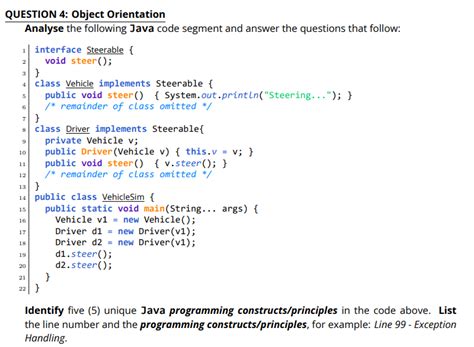 Implements Java Code