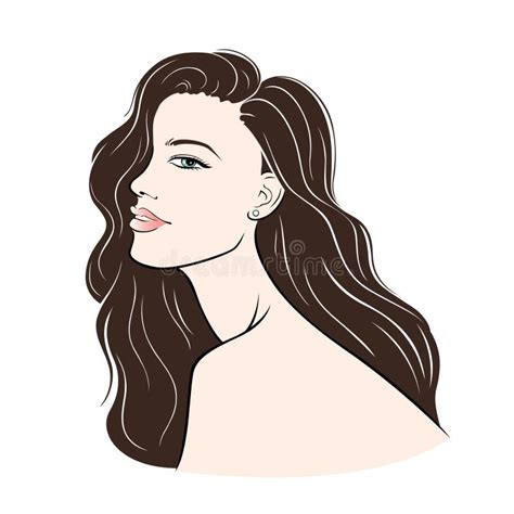 Long Hair Nude Woman Stock Illustrations 172 Long Hair Nude Woman