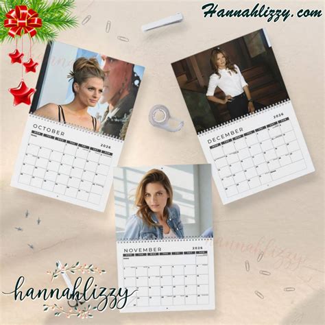 Stana Katic 2026 Wall Calendar Hannahlizzy