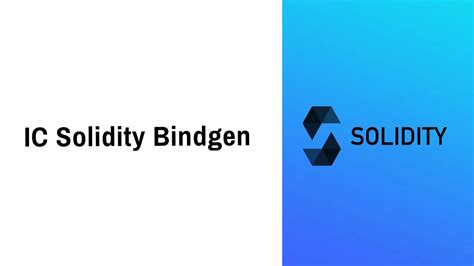 Ic Solidity Bindgen Solidity Integration For Internet Computer