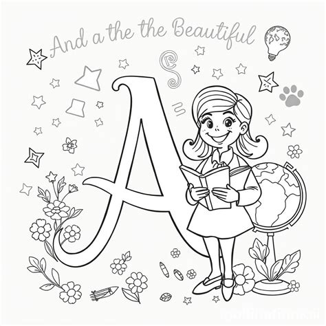 무료 알파벳 색칠하기 그림 재미있는 글자 색칠 도안 모음