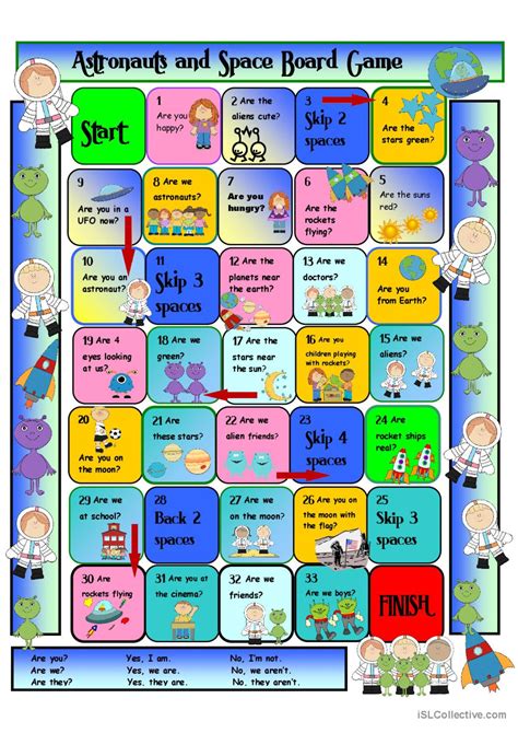 Astronauts Boardgame Board Game English Esl Worksheets Pdf And Doc