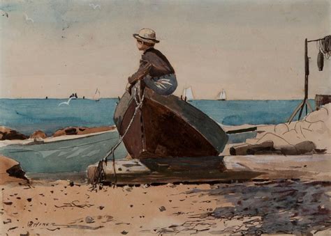Waiting For Dad By Winslow Homer Artchive