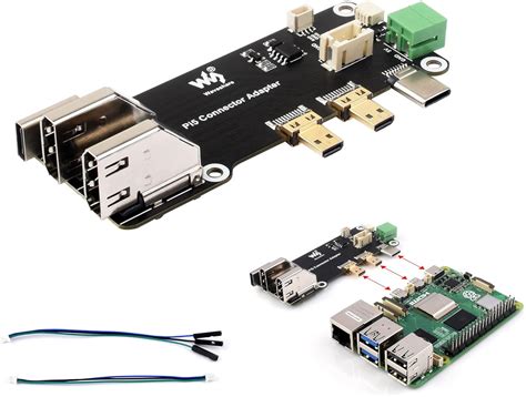 Wonrabai Micro Hdmi To Hdmi Adapter Board For Raspberry Pi 5 Raspberry Pi 4b Dual