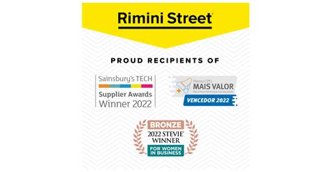 Rimini Street Honored By Clients And Industry With Multiple Service And Leadership Awards In
