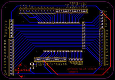 Arduino Mega Breakout OSHWLab