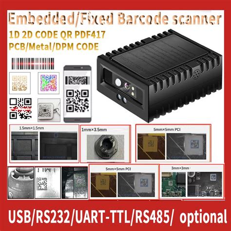 Embedded Barcode Scanner Module Barcode Reader Code Fixed Mounted Qr Code Engine Module 1d 2d