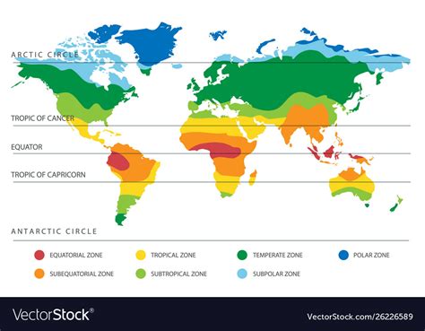 World Map Climate Zones With Countries
