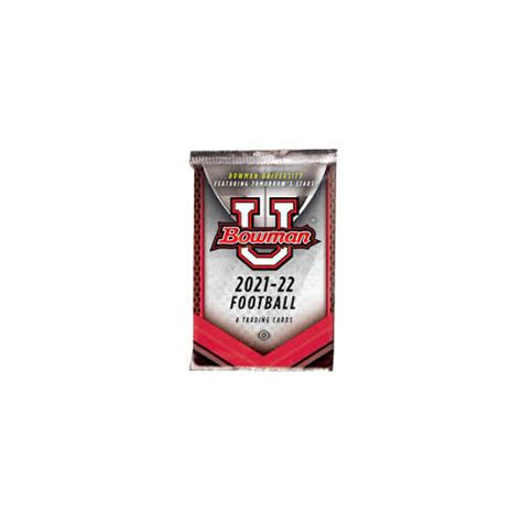 2021 22 Bowman University Football Hobby Box