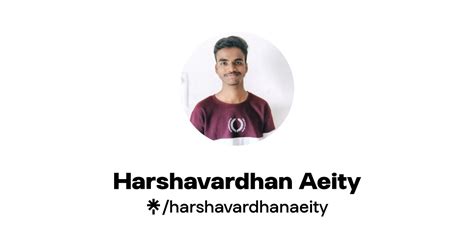 Harshavardhan Aeity Instagram Linktree