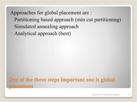 Placement In Vlsi Design Pptx Computing Technology And Computing