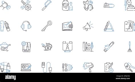 Data Analytics Line Icons Collection Insights Metrics Trends Dashboards Algorithms