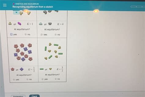 Solved O Kinetics And Equilibrium Recognizing Equilibrium