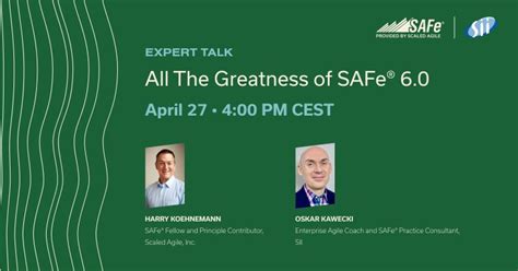 Scaled Agile Inc On Linkedin Safe6update Scaledagileframework