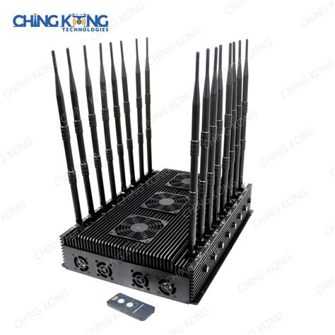 Office Used High Power 16 Antenna Walkie Talkie Wi Fi 5g Cell Phone Blocker Jammer And Mobile