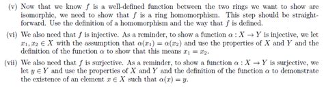 Solved V Now That We Know F Is A Well Defined Function