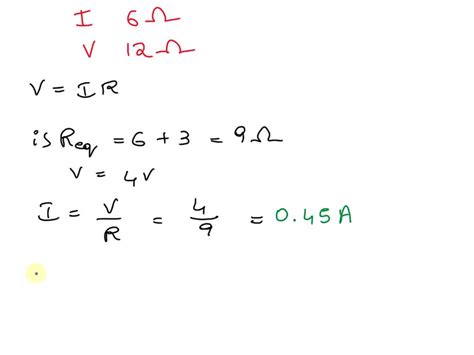 Solved For The Circuit Above Find The Value Of I The Current