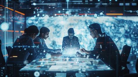 Software Engineers Developing Innovative Future Technology In Modern Office Stock Image Image