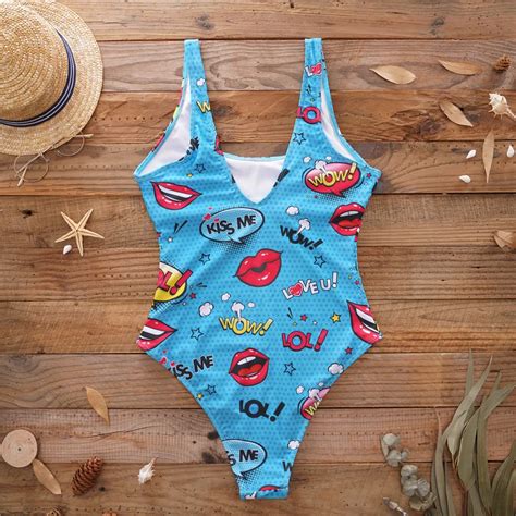 Maillot de bain Maillot de bain une pièce Sexy Push Up Monokini imprimé dos nu pour femmes