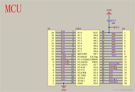 Stc89c52rc单片机原理图详解 Csdn博客