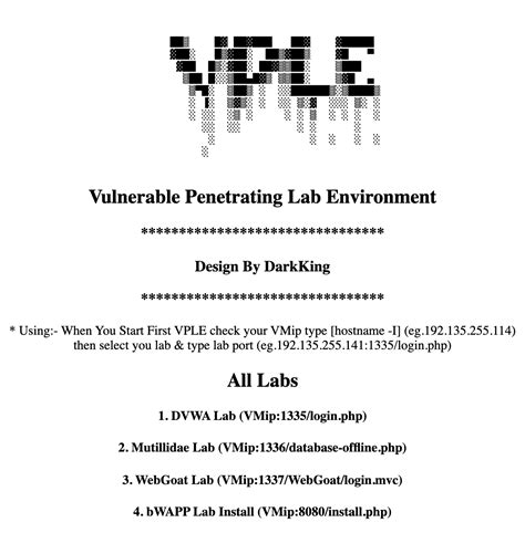 Vulnerable Pentesting Lab Environment 1 ~ Vulnhub