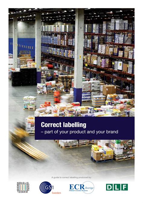 Pdf Correct Labelling · 4 Correct Labelling Part Of Your Product