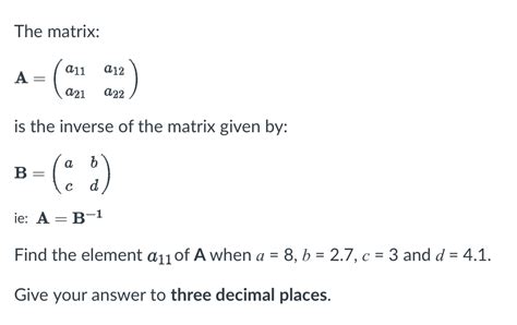 Answered The Matrix A α11 A12 A21 A22 Is The… Bartleby