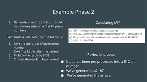 Secure Hash Algorithm Sha 256 Detailed Architecture Pptx
