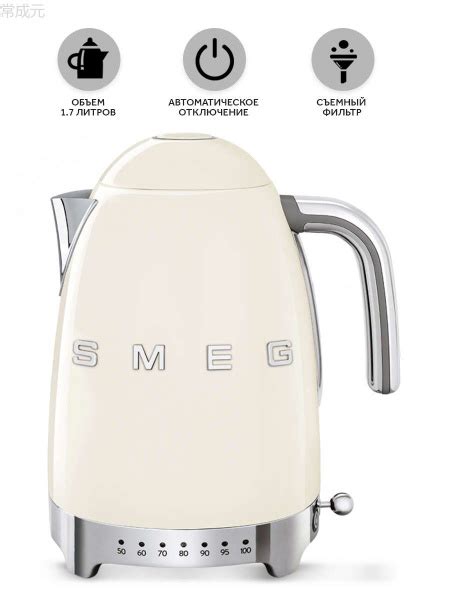 Купить электрический чайник Smeg KLF04, Металл/пластик по низкой цене ...