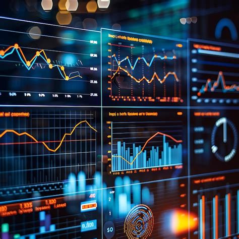 digital analytics dashboard with key performance indicators premium