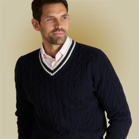 British Made Mens Knitwear Mens Country Jumpers Cordings