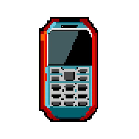 Sign Button Phone Game Pixel Art Vector Illustration 23867503 Vector