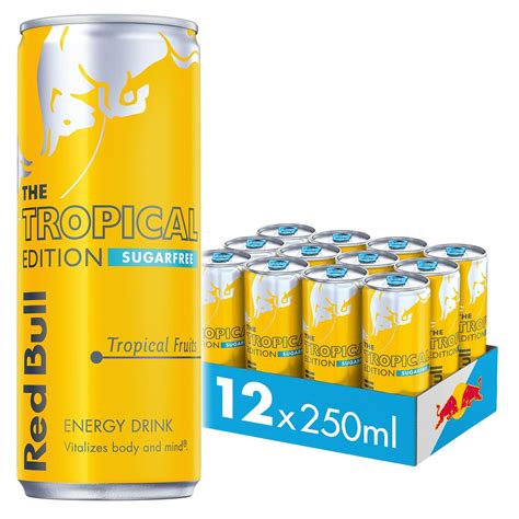 Red Bull Sugar Free Tropical Edition Energy Drink 250ml X12 Buy