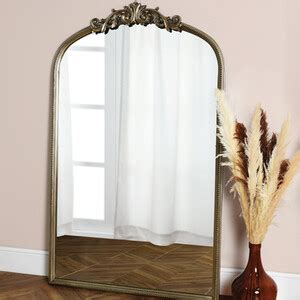 Antique Gold Lean To Mirror