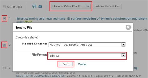 Export Bibliographic Database Bibtex Entries From Online Databases Latex