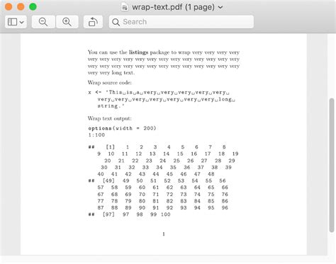 5 3 control the width of text output r markdown cookbook