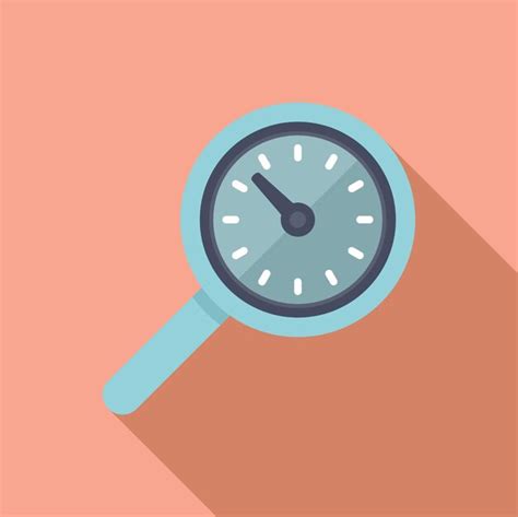 Premium Vector Search Time Duration Icon Flat Vector Fixed Event