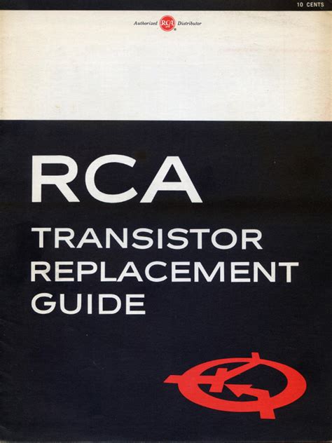 Rca Transistor Replacement Guide Pdf